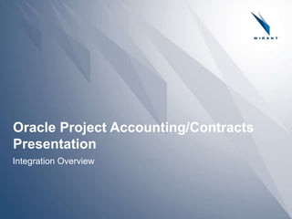 ORACLE PROJECT CONTRACTS.ppt