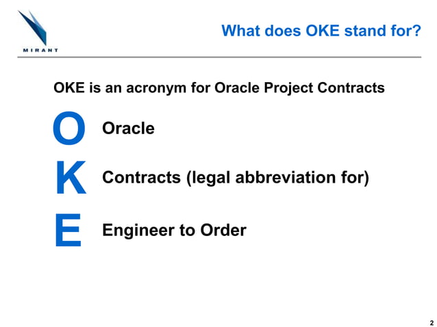 ORACLE PROJECT CONTRACTS.ppt | Business Accounting & Finance | Business