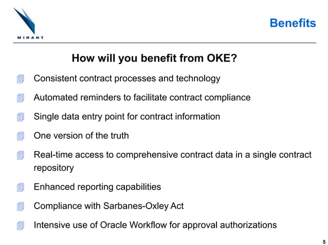 ORACLE PROJECT CONTRACTS.ppt | Business Accounting & Finance | Business