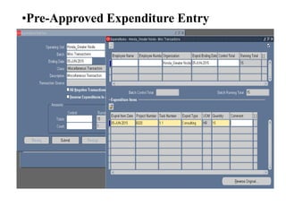 Oracle project costing | PDF