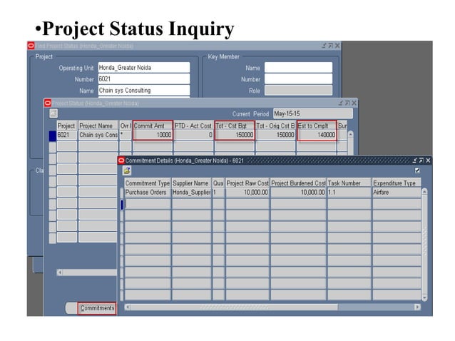Oracle Project Costing 