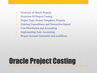 Oracle projects course mar2012 | PPT
