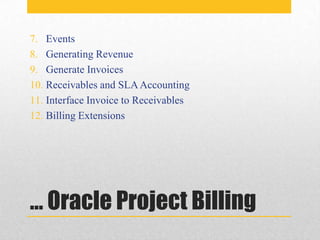 Oracle projects course mar2012 | PPT
