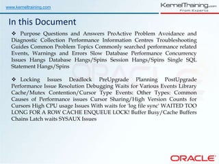 Oracle Oracle Performance Tuning | PPTX