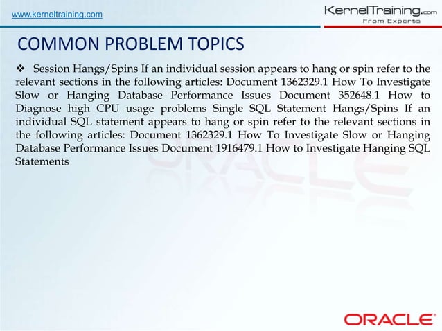 Oracle Oracle Performance Tuning Pptx