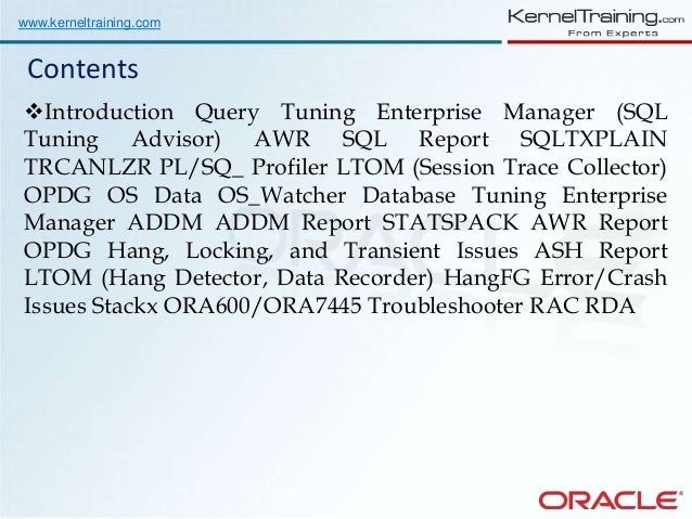 Oracle Oracle Performance Tuning