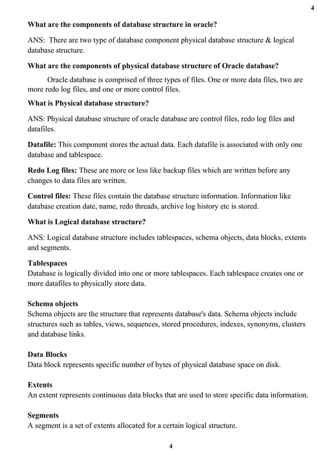 Paper Presentation of SQL and PL/SQL | PDF