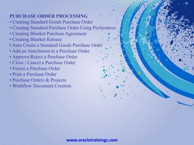 Oracle R-12 Procure To Pay | Oracle R-12 Procure To Pay Training | PPTX