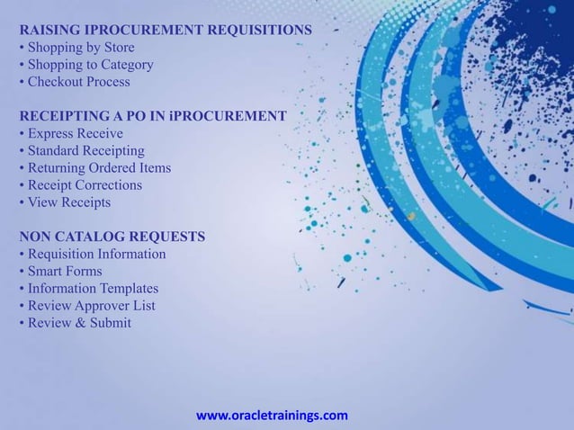 Oracle R-12 Procure To Pay | Oracle R-12 Procure To Pay Training | PPTX
