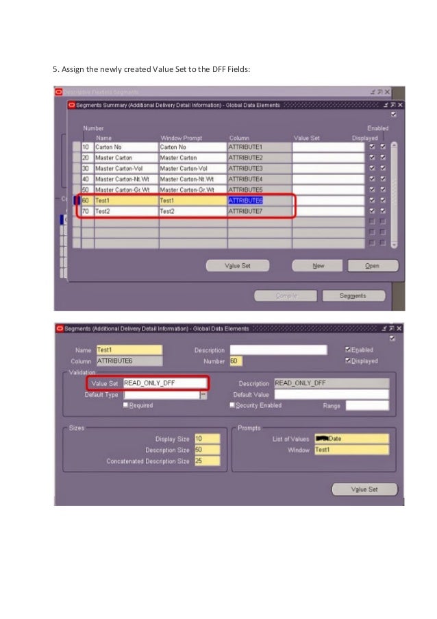 Oracle R12 Apps How To Define A Dff Field As Non Editable Readable