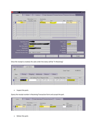 Oracle R12 Order Management - Back to Back (B2B) Order Flow: | PDF