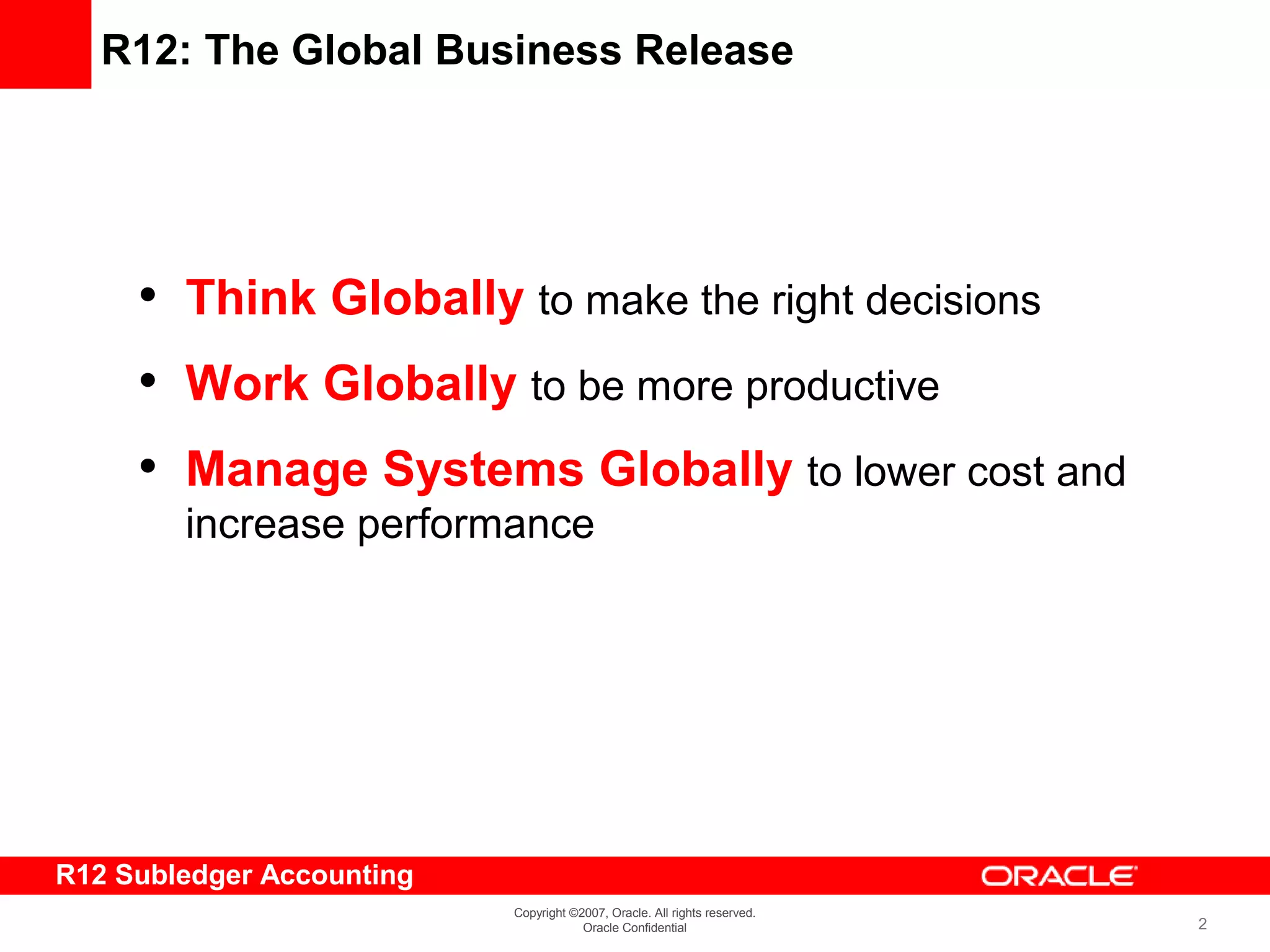 Oracle r12subledgeraccounting1241665450 | PPT