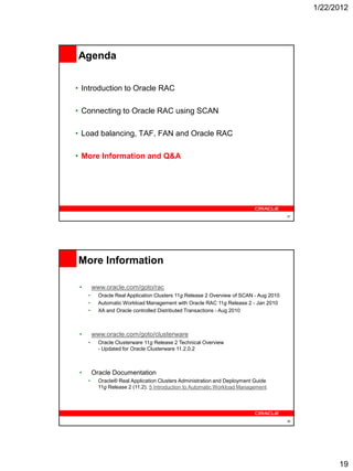 Oracle RAC 11g Release 2 Client Connections | PDF