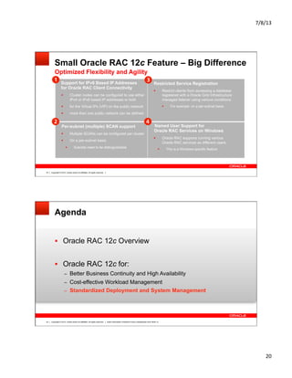 Oracle RAC 12c Overview | PDF