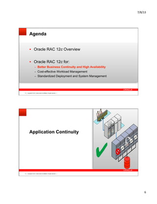 Oracle RAC 12c Overview | PDF