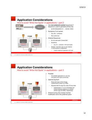Oracle RAC 12c Practical Performance Management and Tuning OOW13 [CON8825] | PDF