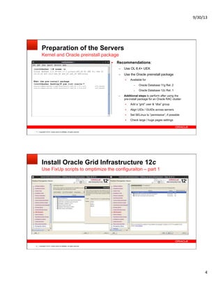 Oracle RAC 12c Practical Performance Management and Tuning OOW13 [CON8825] | PDF