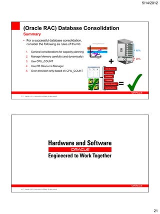 Cloud Consolidation with Oracle (RAC) - How much is too much? | PDF | Databases | Computer ...