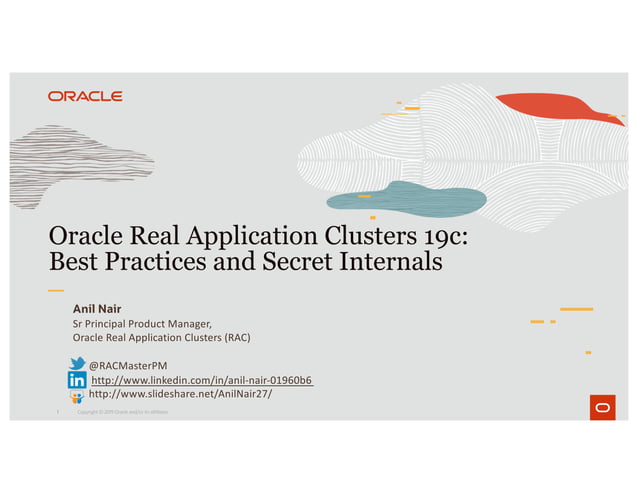 Oracle RAC 19c: Best Practices and Secret Internals | PDF