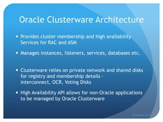 Oracle RAC - Standard Edition, Enterprise Edition & One Node | PPT