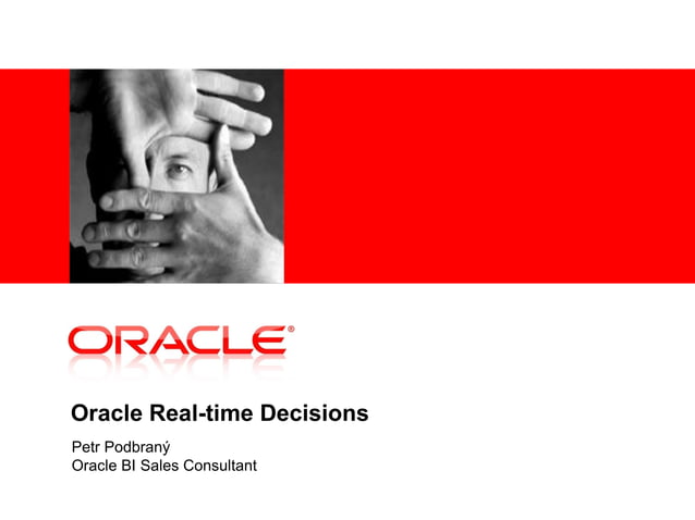 Oracle real time decision | PPT