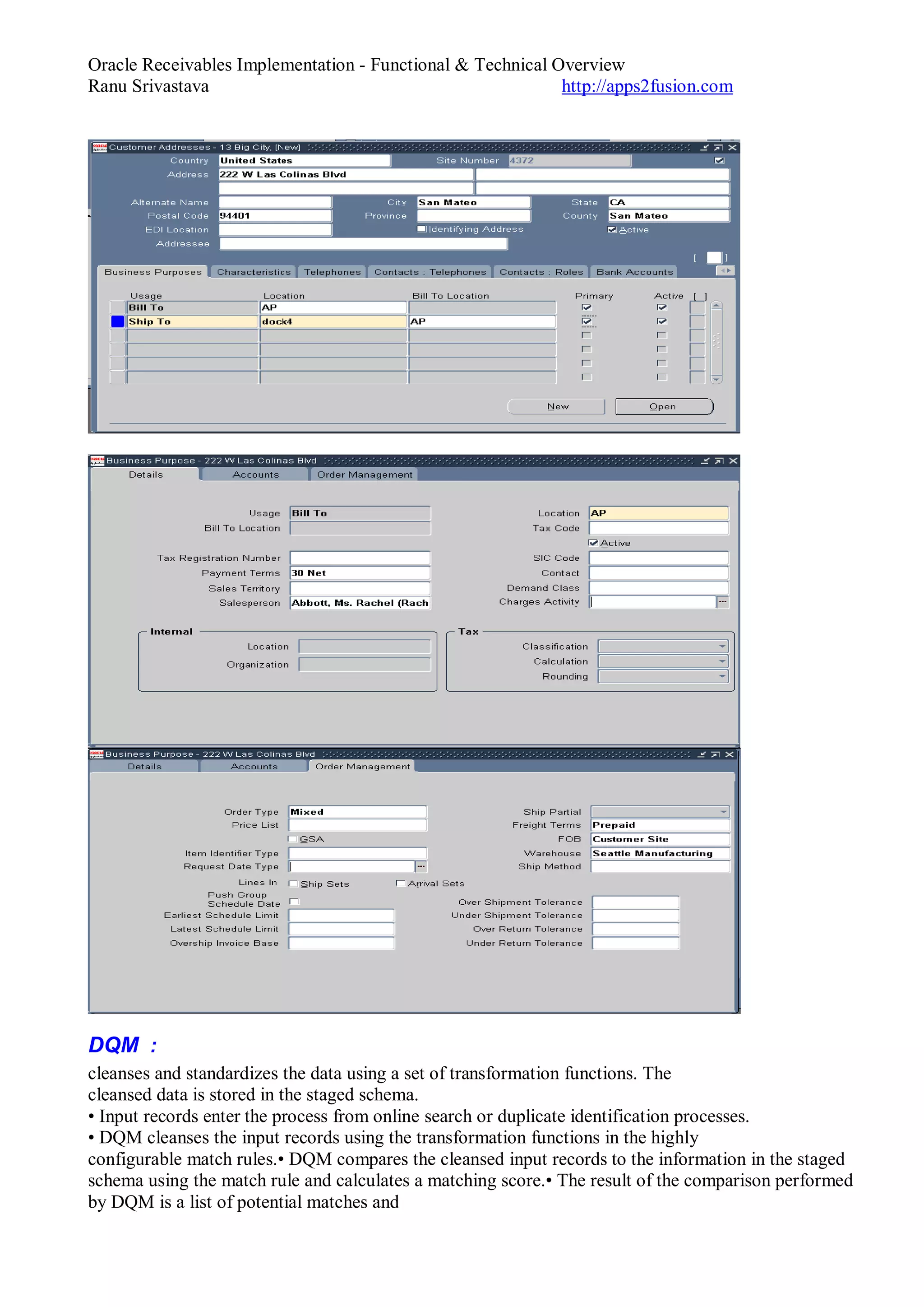Oracle receivables | PDF | Business Accounting & Finance | Business