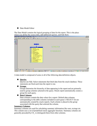 Oracle report from ppt | DOC