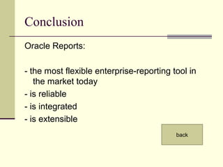 Oracle reports | PPT