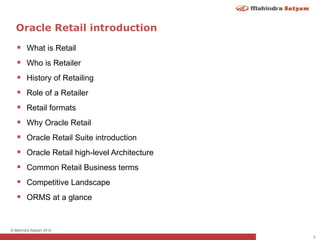 Oracle Retail Introduction | PPT