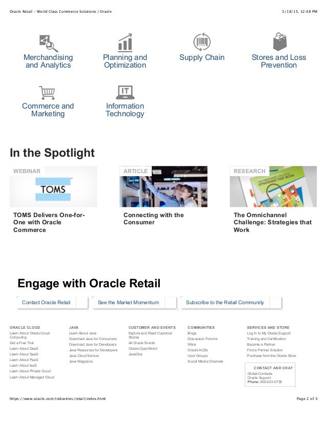 Oracle Retail