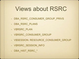 Oracle Resource Manager | PPT