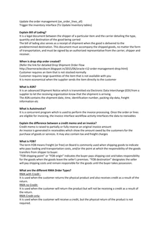 Oracle SCM Functional Interview Questions & Answers - Order Management ...