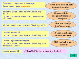 Security in ORACLE RDBMS | PPT