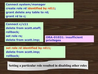 Security in ORACLE RDBMS | PPT