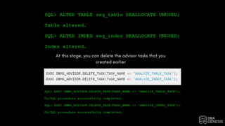 Oracle Segment Advisor | PPT