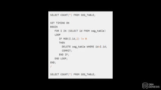Oracle Segment Advisor | PDF | Databases | Computer Software and Applications