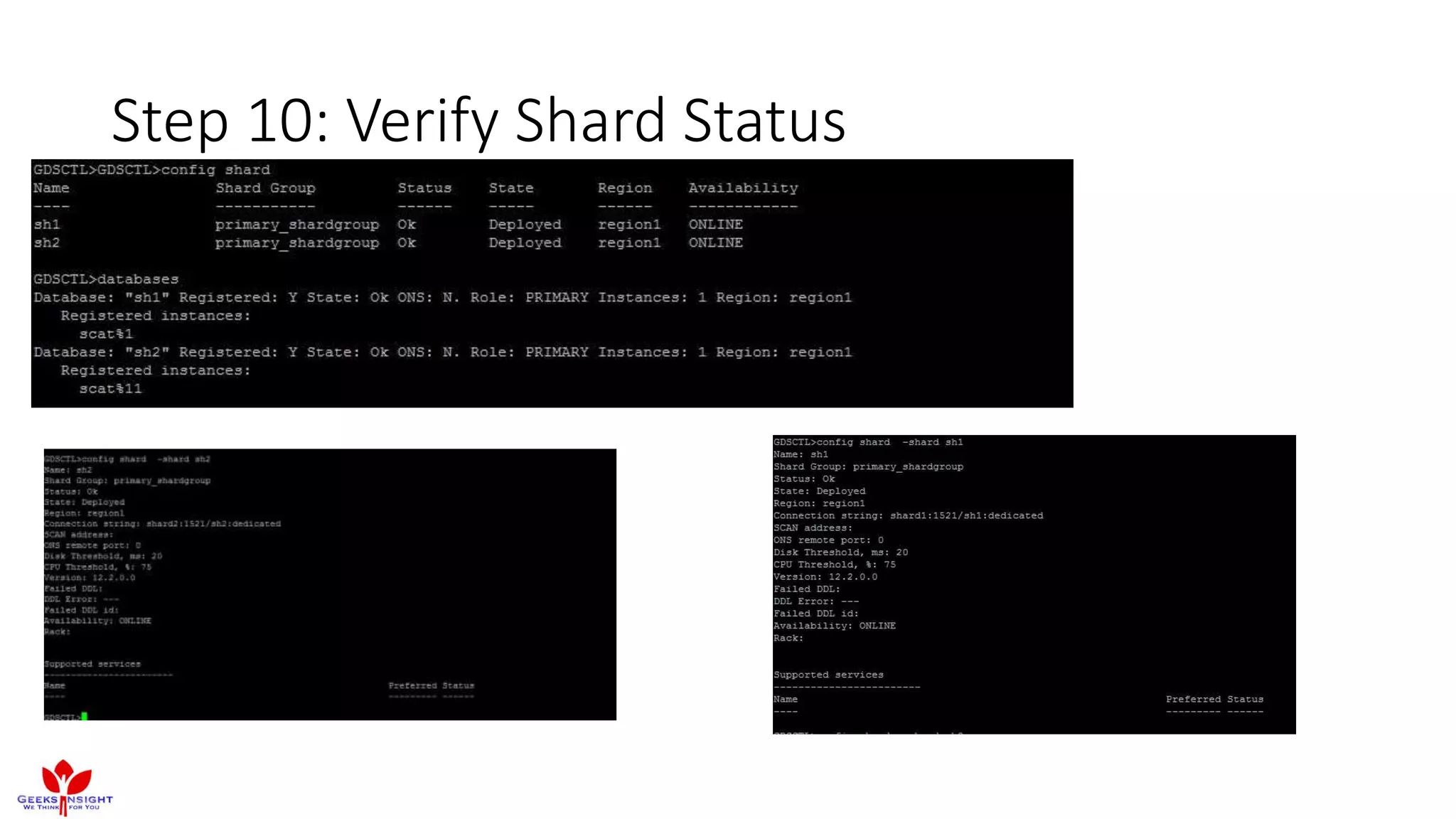 Oracle sharding : Installation & Configuration | PPTX