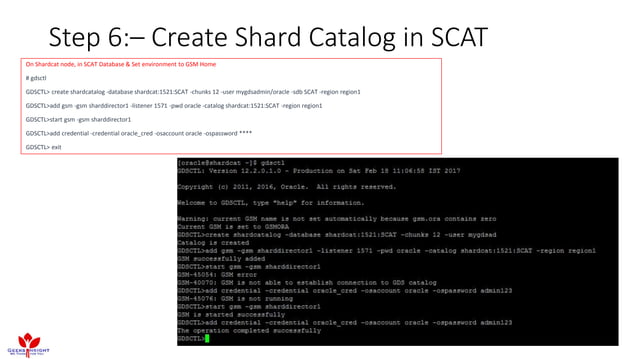 Oracle sharding : Installation & Configuration | PPTX