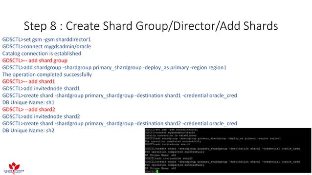 Oracle sharding : Installation & Configuration | PPTX
