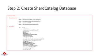 Oracle sharding : Installation & Configuration | PPTX