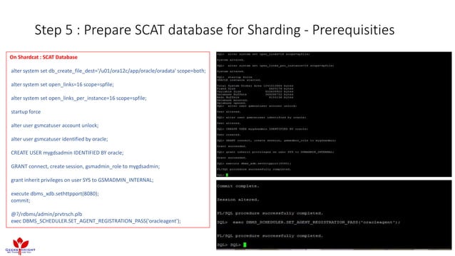Oracle sharding : Installation & Configuration | PPTX