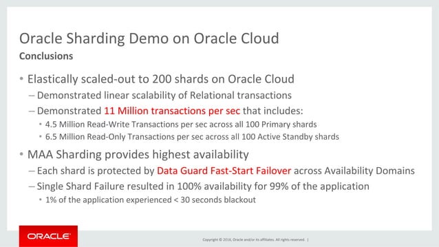 Oracle Sharding 18c Technical Overview Pdf Databases Computer Software And Applications