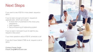 Oracle Siebel CTMS IP2019 Highlights and Upgrade Considerations | PPT