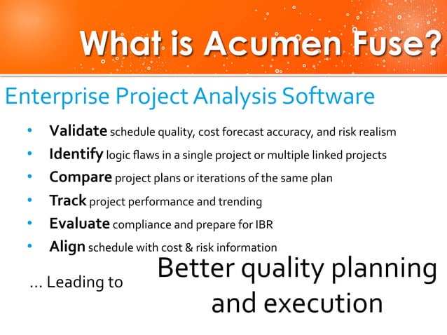 Acumen Fuse & Customer Case Study | PDF | Computer Software and Applications | Computing