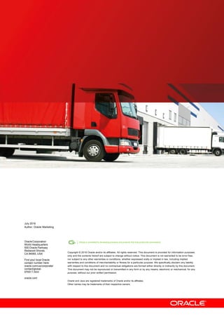 Oracle's logistics solutions | PDF