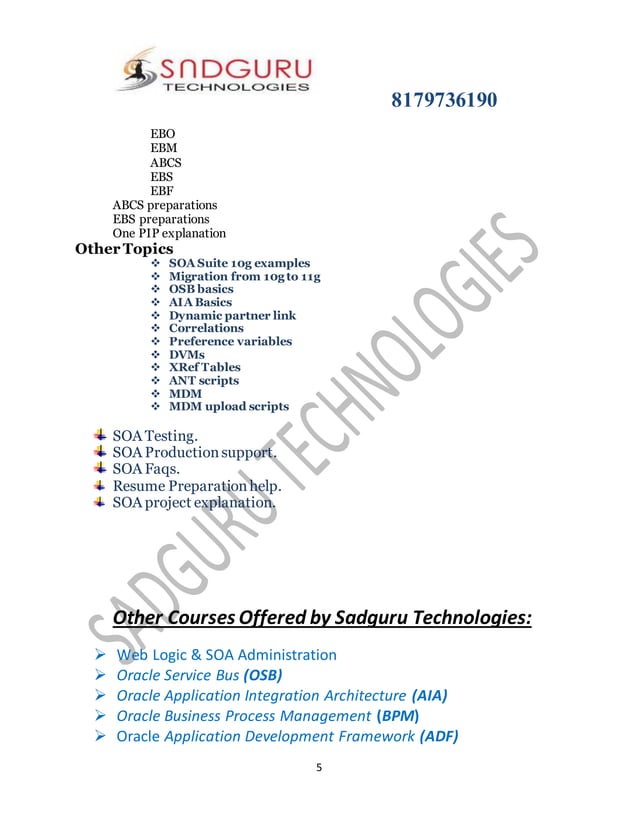 Oracle Soa11g Syllabus Pdf 
