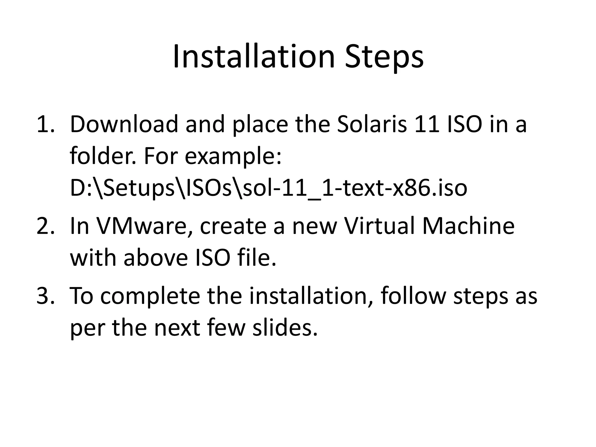 Oracle solaris 11 installation | PDF