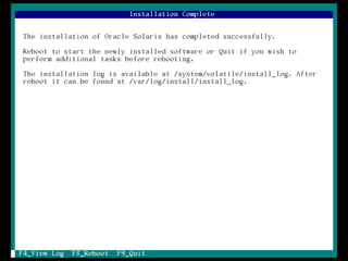 Oracle solaris 11 installation | PDF