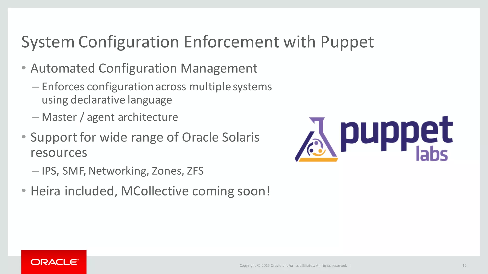 Oracle Solaris Application Centric Lifecycle And Devops Ppt 