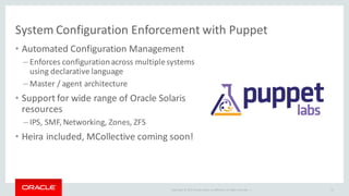 Oracle Solaris Application-Centric Lifecycle and DevOps | PDF